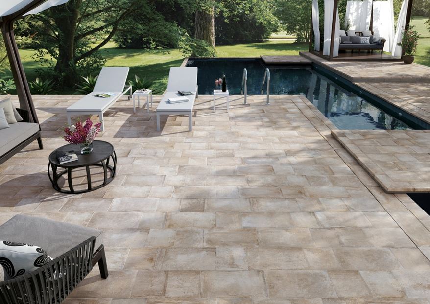MONOCIBEC GEOBRICK dlažba 80x80x2 cm, mat, bruges | Kúpeľne Ptáček